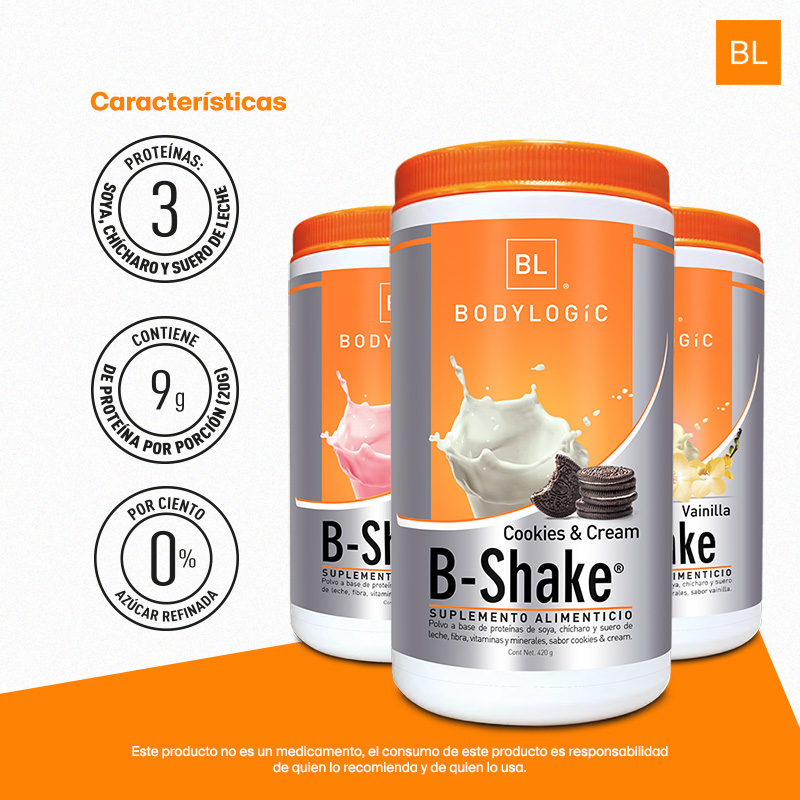 Mezcla de 3 proteínas: soya, chícharo y suero de leche que complementa ...